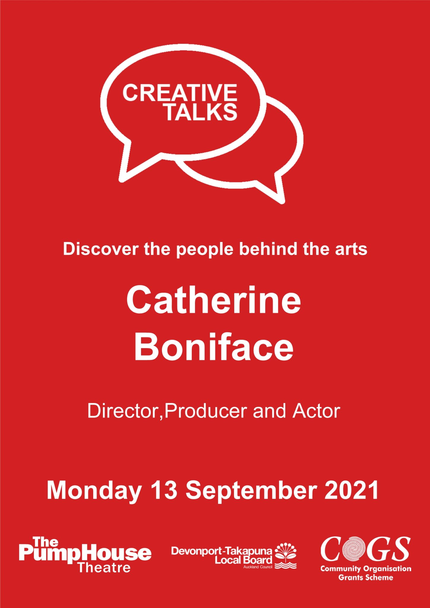 CREATIVE TALKS: Catherine Boniface - The PumpHouse Theatre CREATIVE TALKS: Catherine Boniface - The PumpHouse Theatre