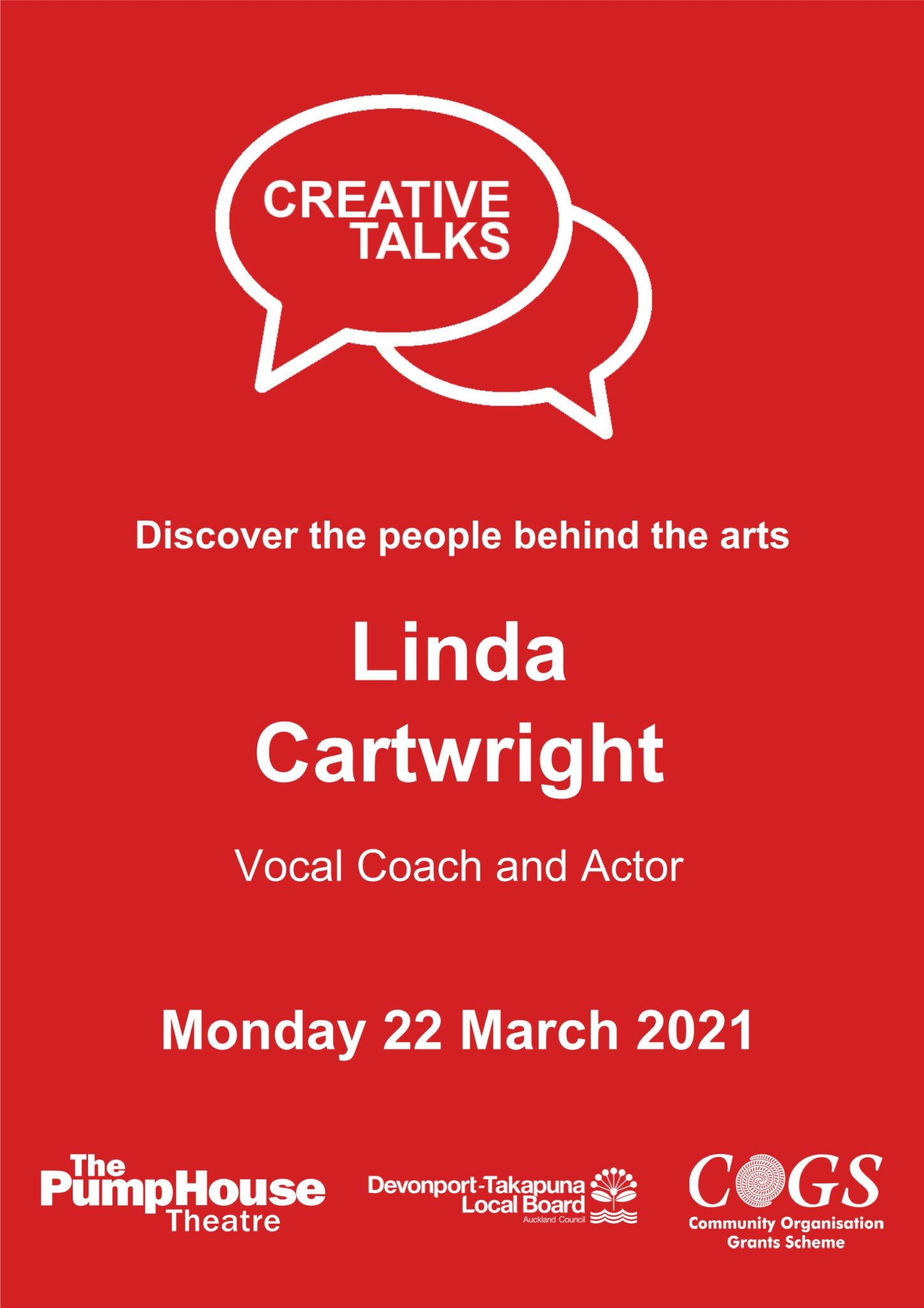 CREATIVE TALKS : Linda Cartwright - The PumpHouse Theatre