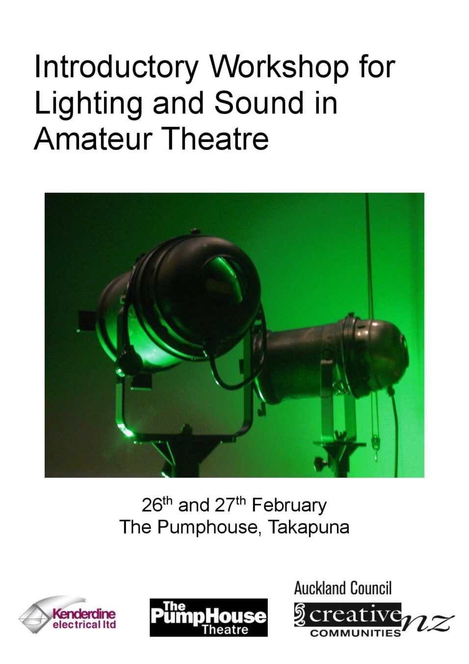 Introductory Workshop for Lighting and Sound - The PumpHouse Theatre