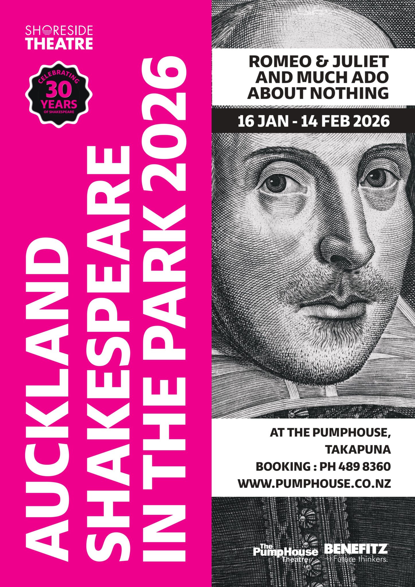 Auckland Shakespeare in the Park 2026 - The PumpHouse Theatre